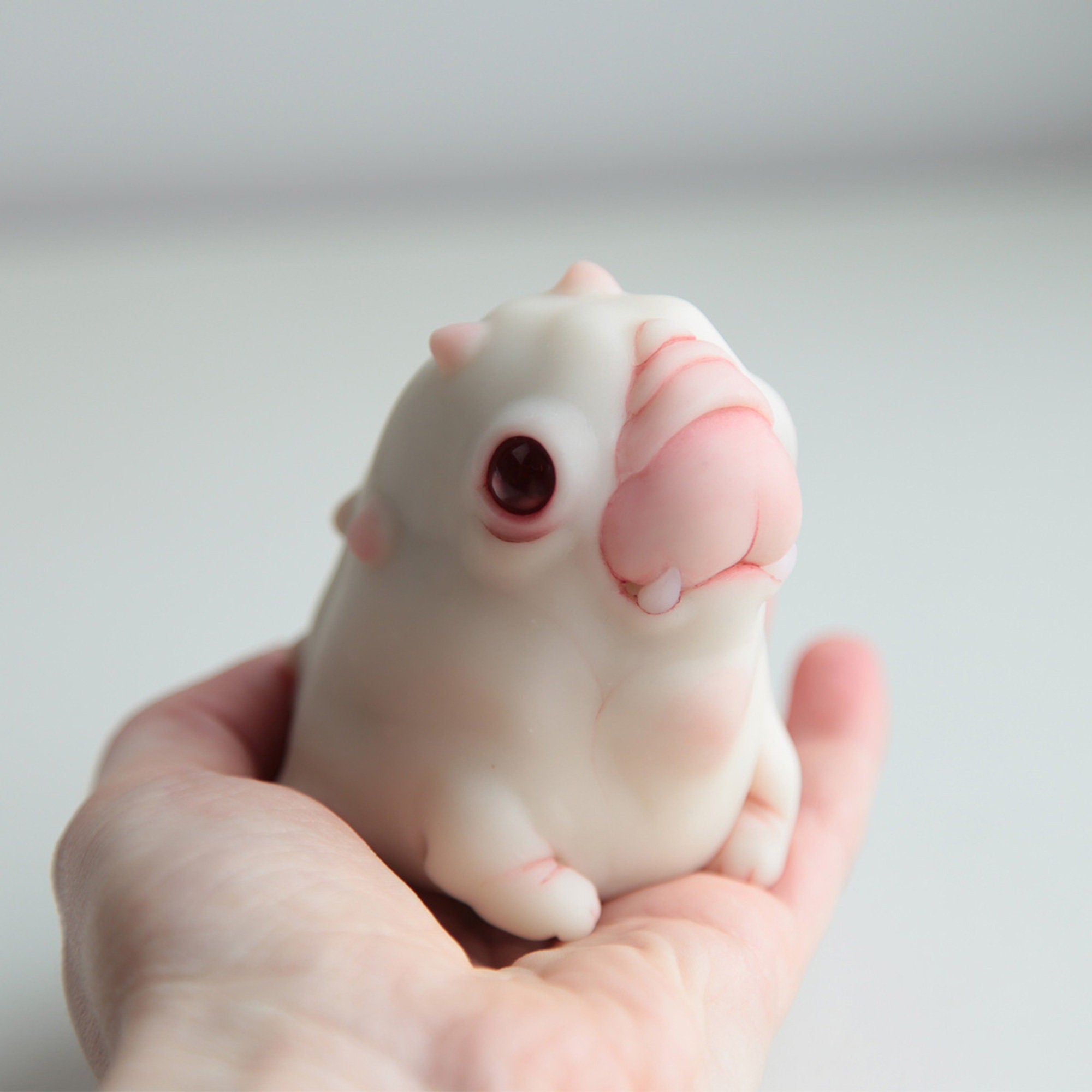 Baby alien warthog figurine, creepy cute fantasy creature character ...